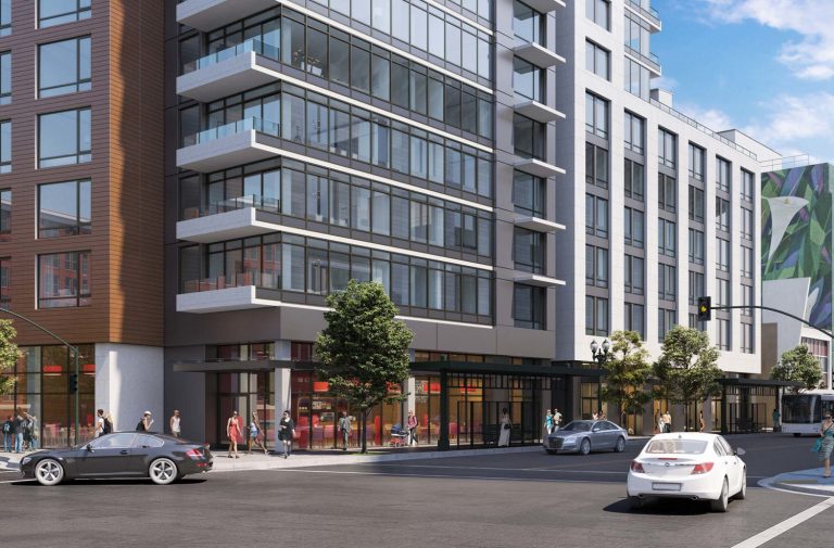 Facade Installation Underway for 24-Story Mixed-Use Tower at 2016 ...