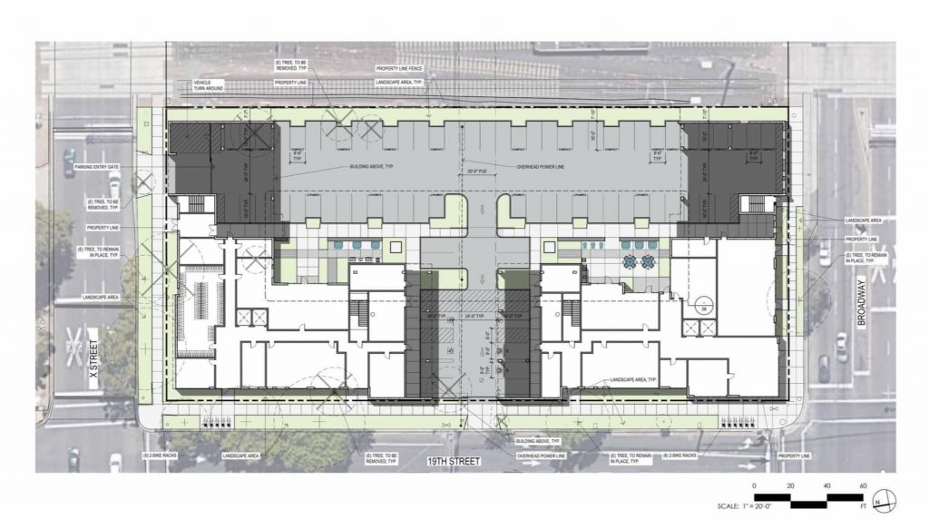 Permits Filed For A New Mixed-Use Building At 1901 Broadway, Sacramento