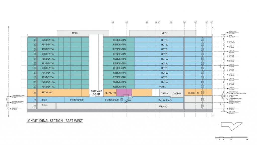 Facade Installation Nears Completion for Serif at 950 Market Street ...