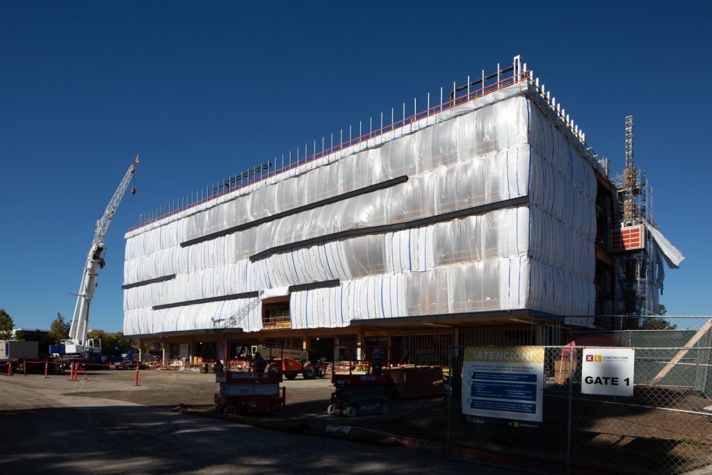 Facade Rising On Google’s First Sunnyvale Mass Timber Office Building ...