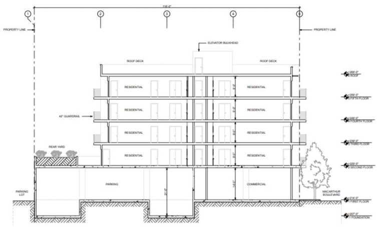 Permits Filed For a Mixed-Use Project At 2114 MacArthur Boulevard In ...