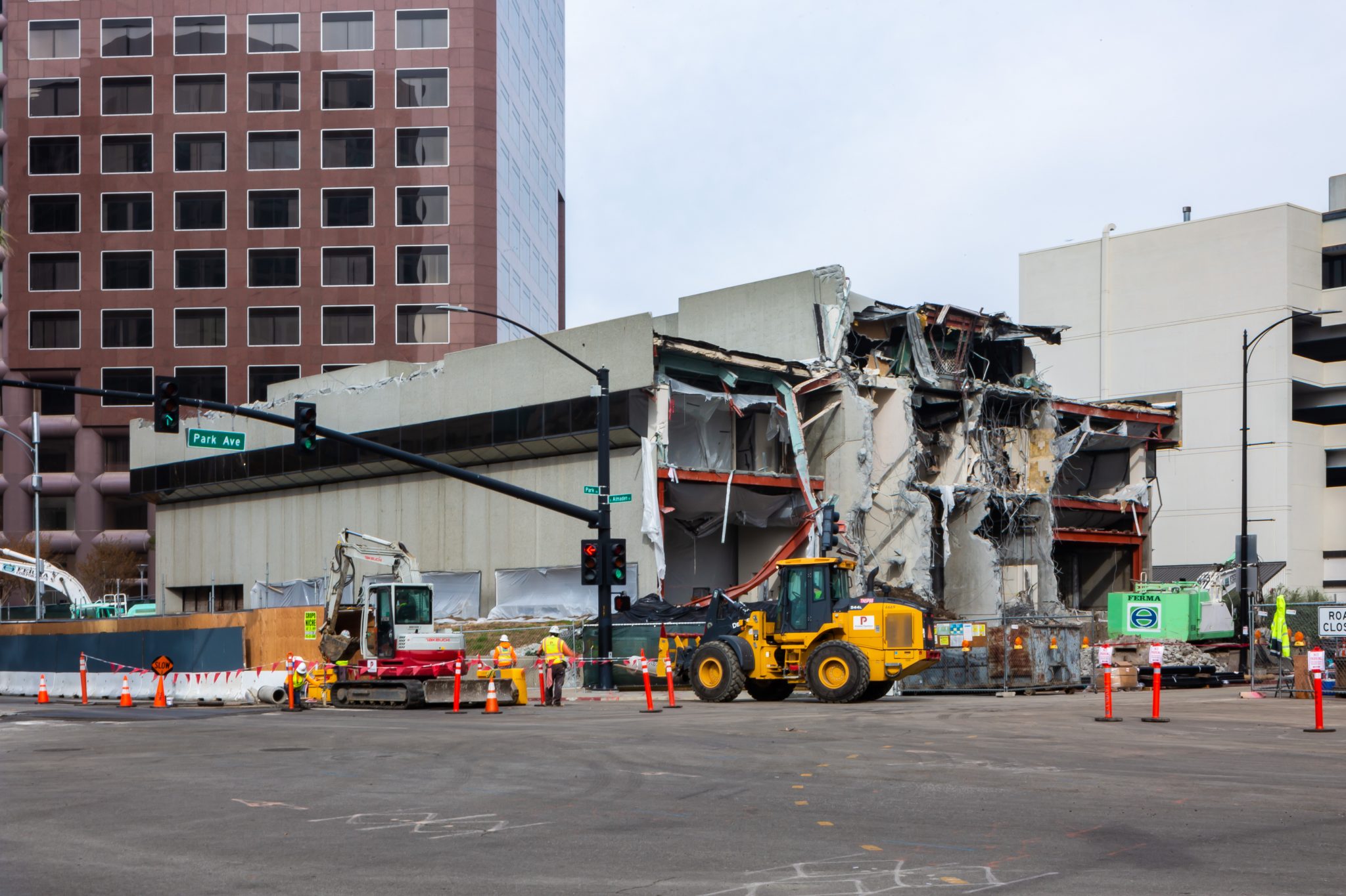 Demolition Underway For Parking at CityView Plaza, Downtown San Jose ...
