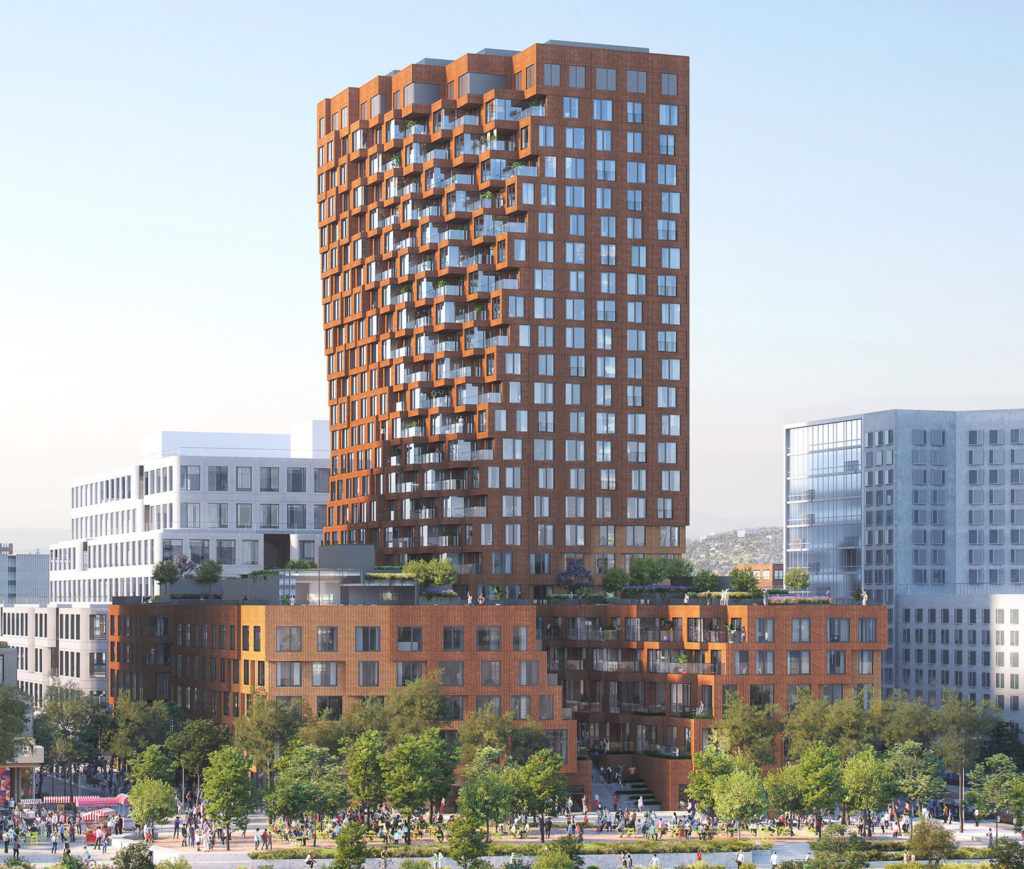 Facade Installation Tops Out for Three Towers at Mission Rock, San ...
