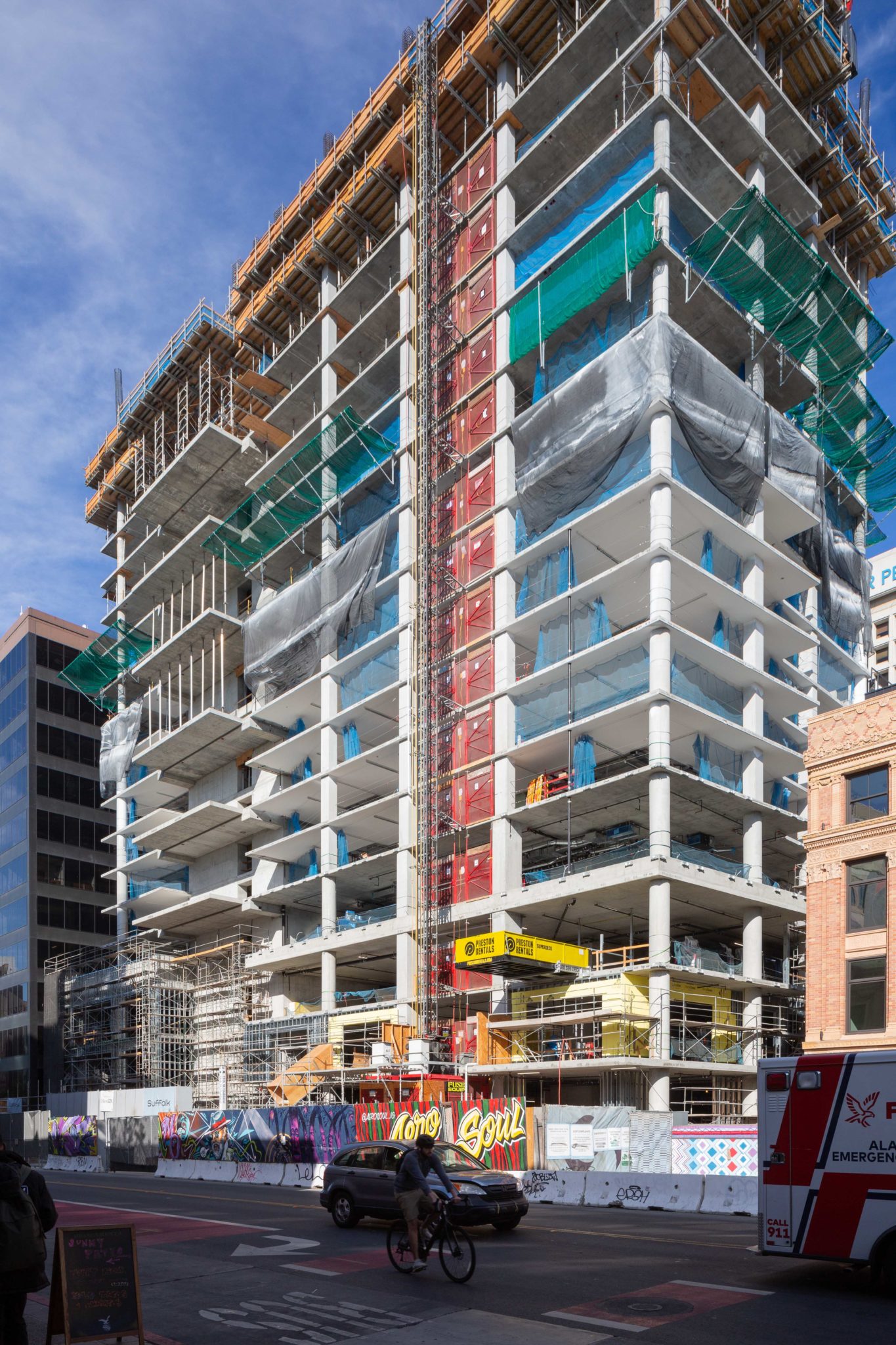 Construction Nearly Halfway Up for 1900 Broadway in Downtown Oakland ...