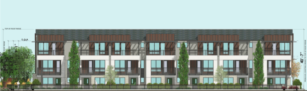 Townhomes Proposed At 505 East Bayshore Road In Redwood City