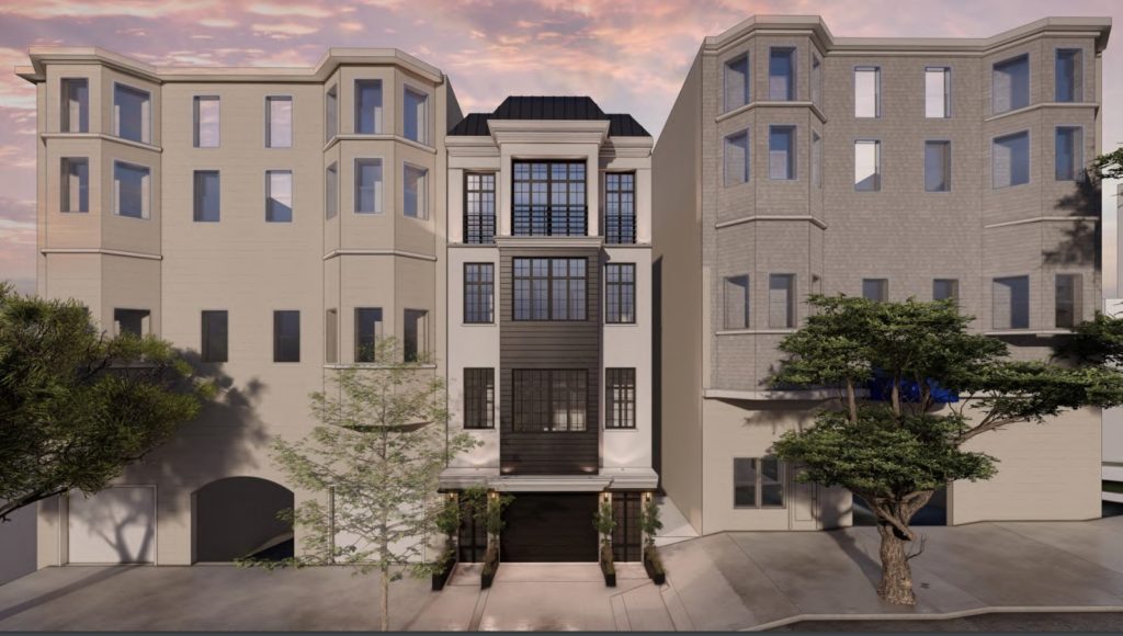 Renderings Revealed For 1645 Jones Street In Nob Hill, San Francisco