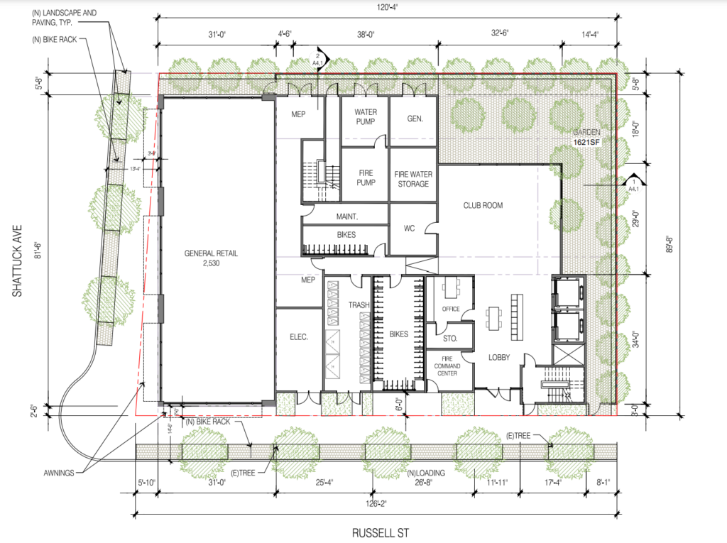 SB 330 Application for 2847 Shattuck Avenue in South Berkeley