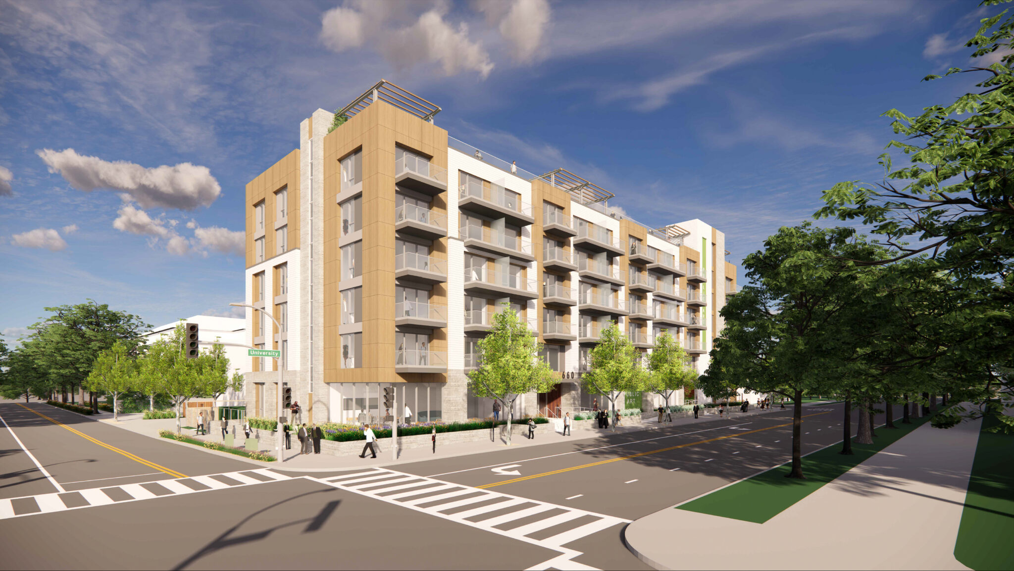 Rendering Revealed for 300 South Mathilda Avenue, Office Component of ...