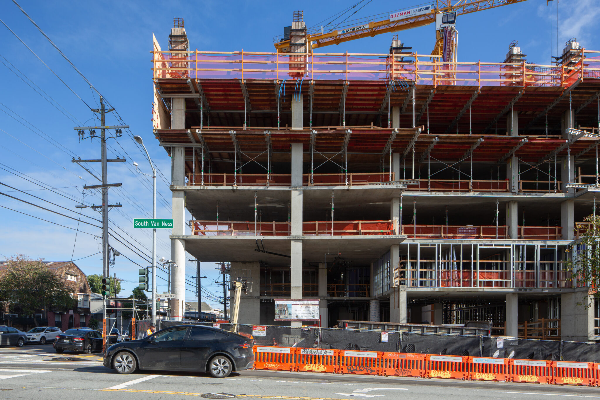 Concrete Nears Top for 1515 South Van Ness Avenue in Mission District ...